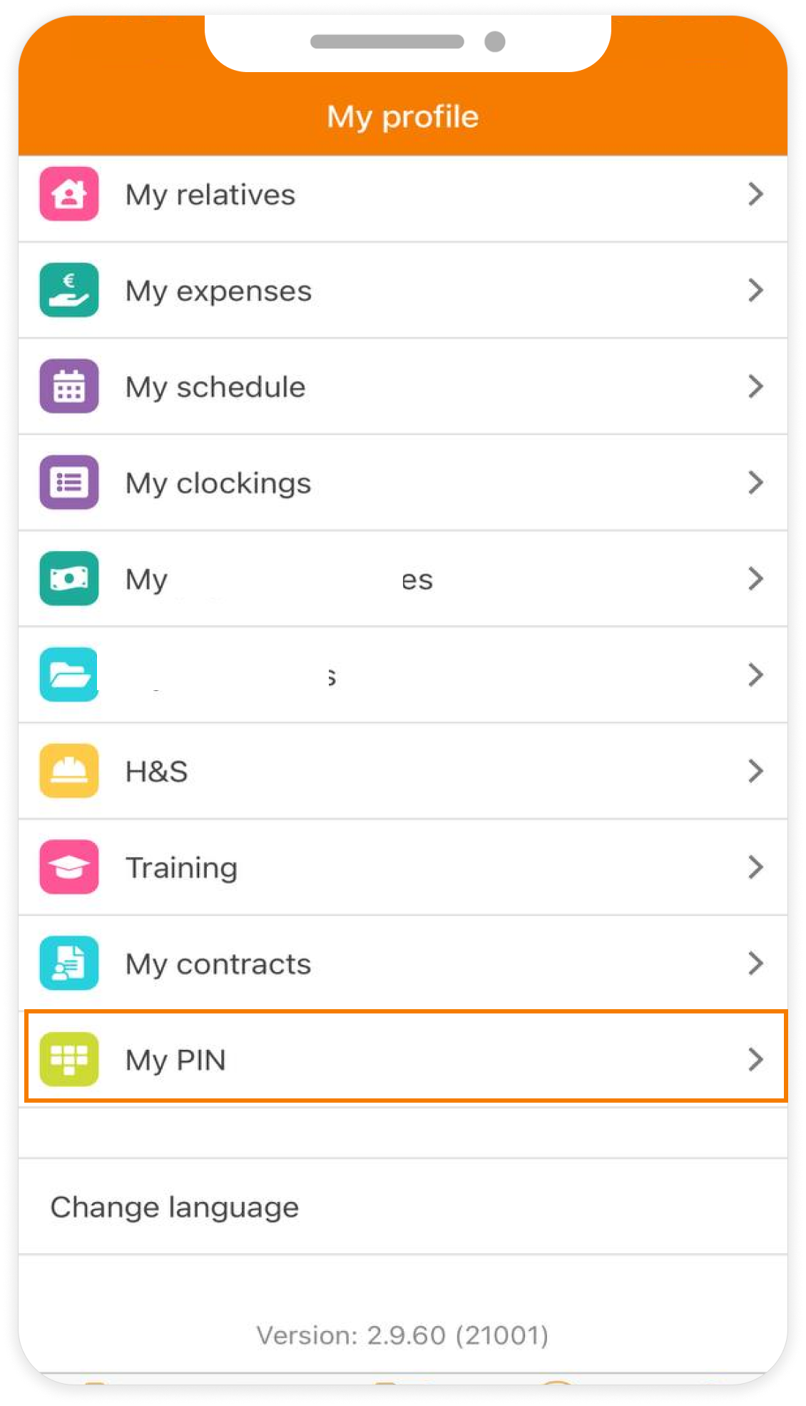 How do I know which is my PIN for clocking in at the kiosk?