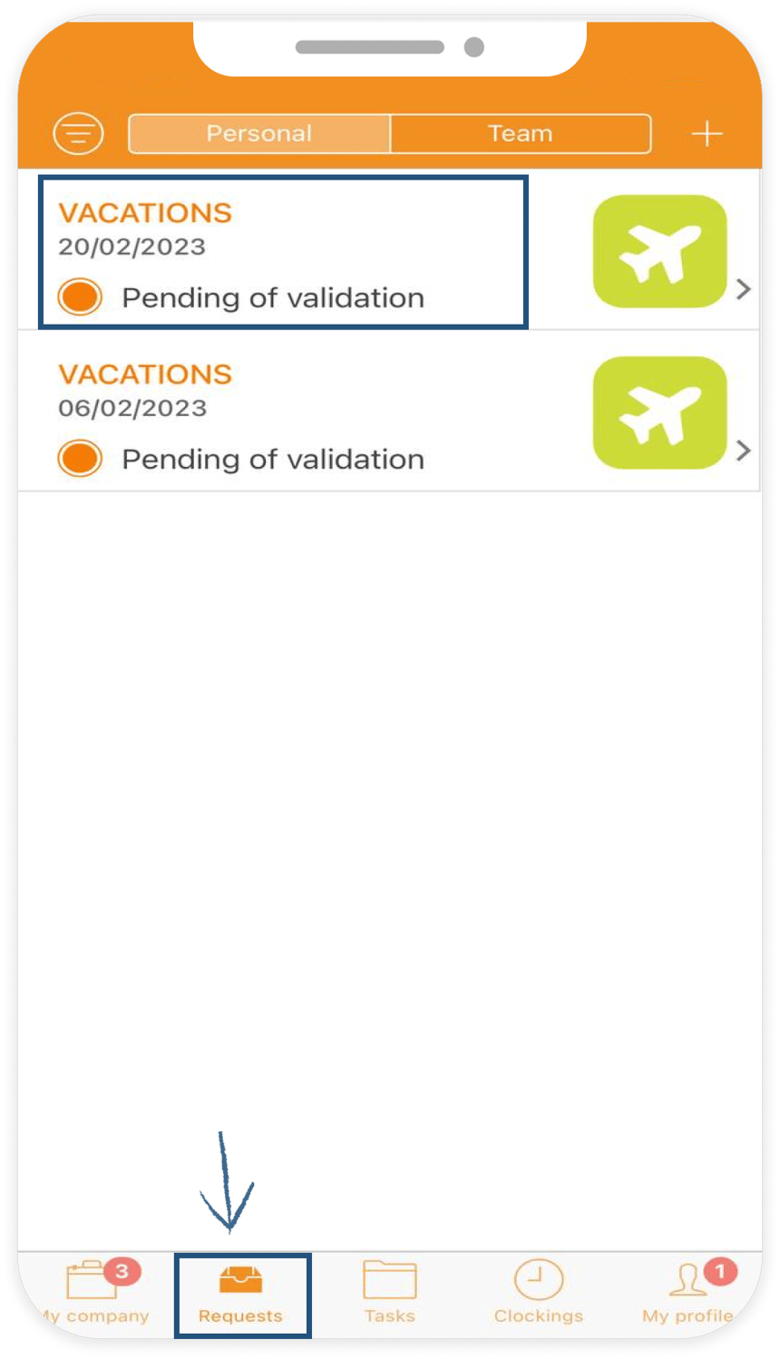 How to cancel a vacation request