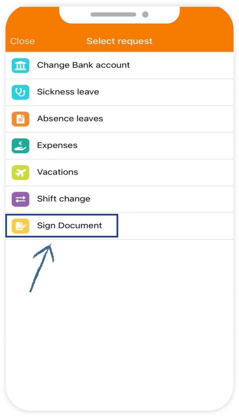 How to create a signature process for an employee.