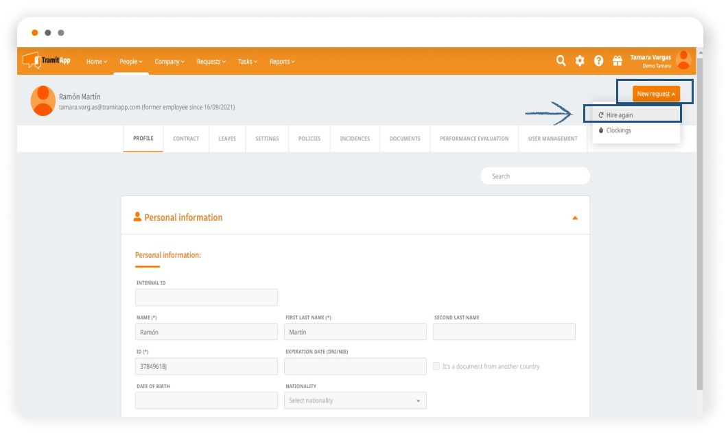 How to do a rehiring process
