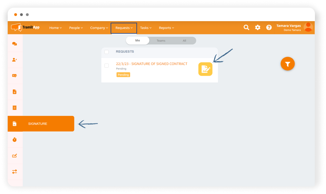 How to sign a document through the Web