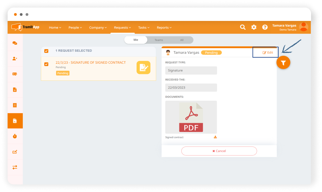 How to sign a document through the Web